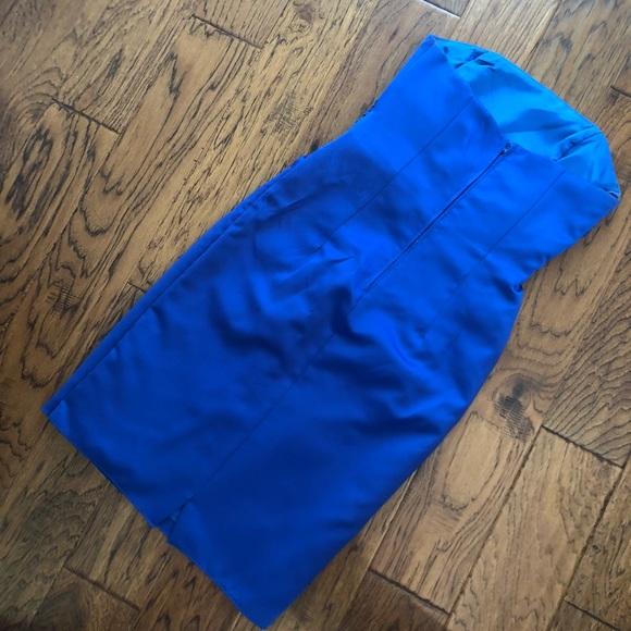 GoJane | Dresses | Vibrant Blue Formal Strapless Dress | Poshmark
